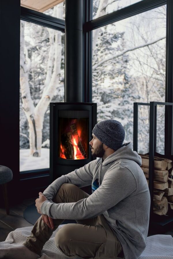 Stuv 30-Compact One Black | Safe Home Fireplace